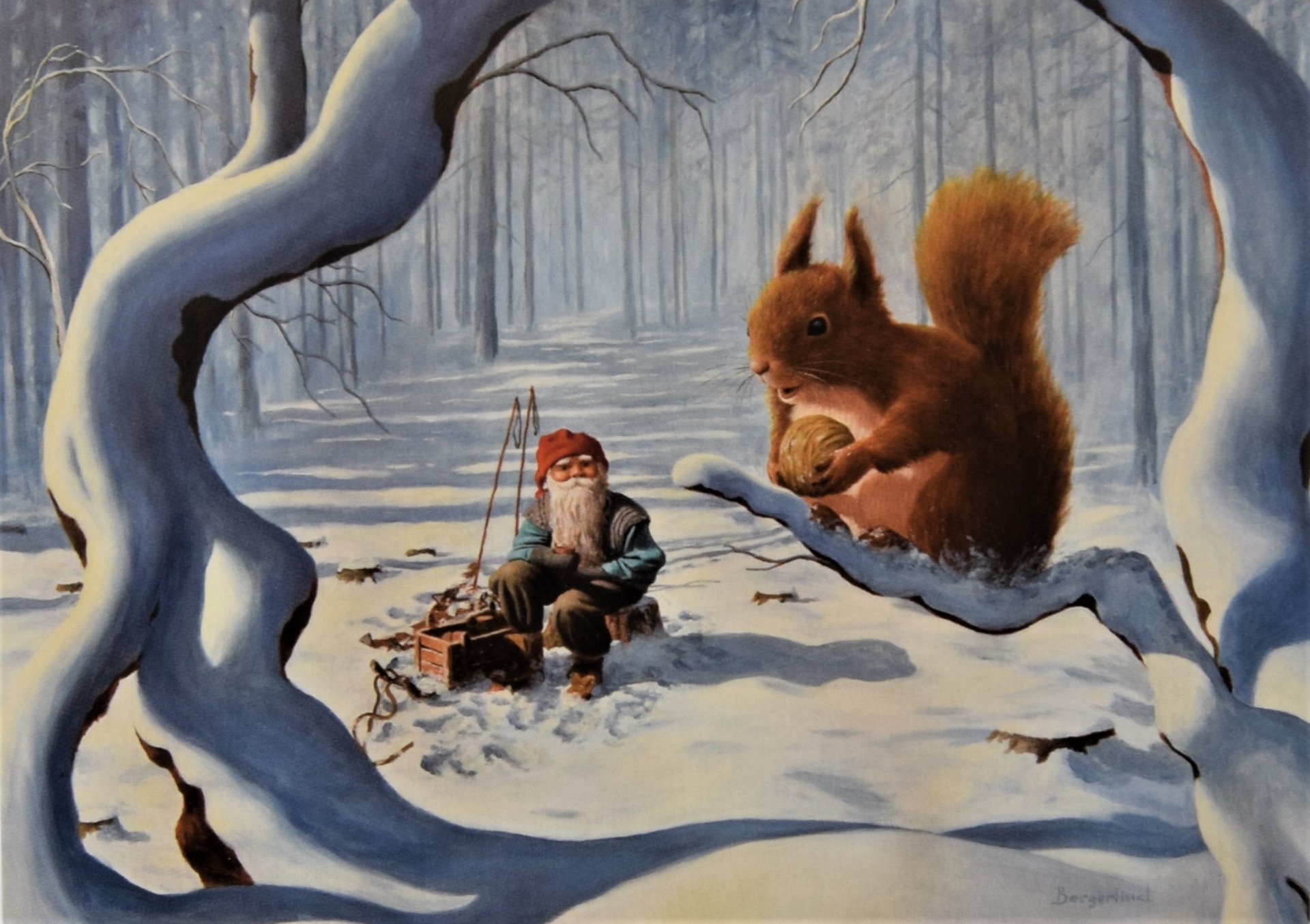 JB538 SQUIRREL AND GNOME